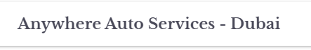 Anywhere Auto Services - Dubai - Citation Vault